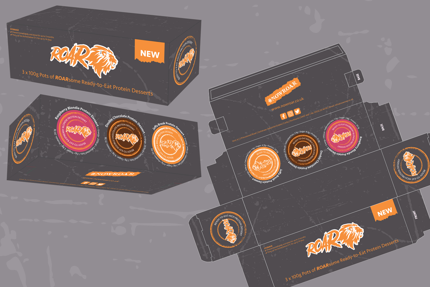 ROAR Trio Pot Packaging – Sara Tyler Reese Portfolio